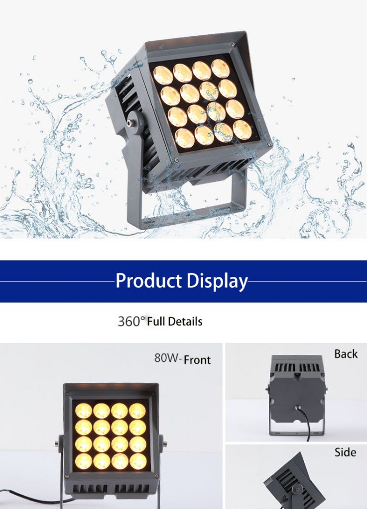 GP-F02 LED outdoor spotlight square narrow beam light - GPX LED